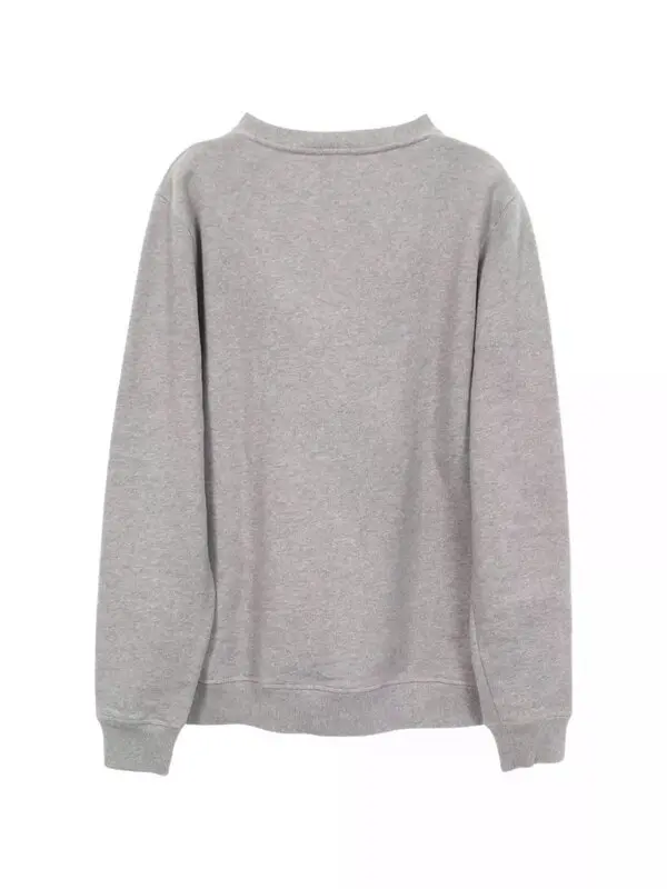 Loewe Anagram Embroidered Cotton Sweatshirt - Grey