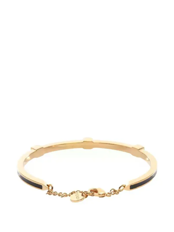 Fendi Forever Ff Motif Enamel Charm Bracelet