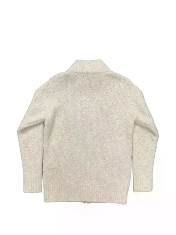 Eleventy Zip-up Cardigan - Neutrals