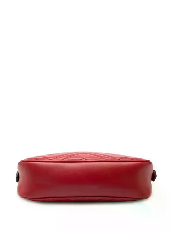 Gucci Gg Marmont Matelassé Leather Crossbody Bag - Red