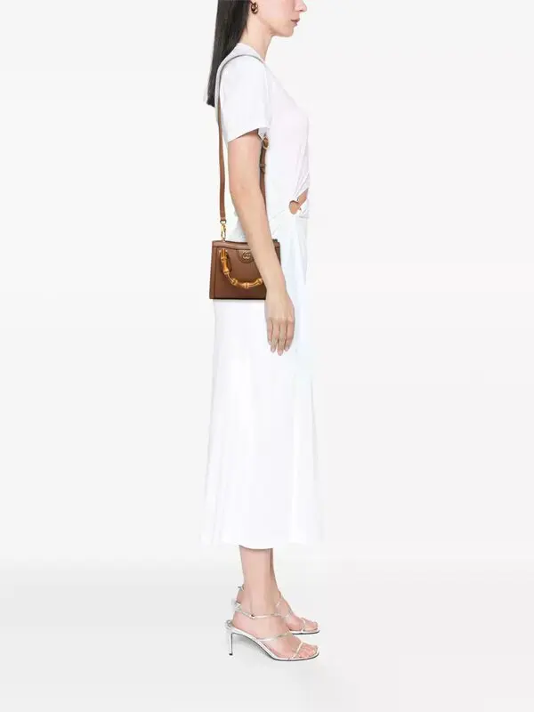 Gucci Calfskin Bamboo Diana Satchel