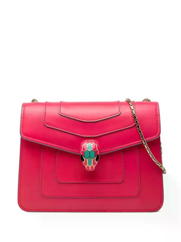 BVLGARI Serpenti Forever Chain Crossbody Bag - Pink
