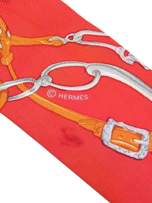 Hermès 1990-2000 Bride De Gala Silk Twilly Scarf Scarves