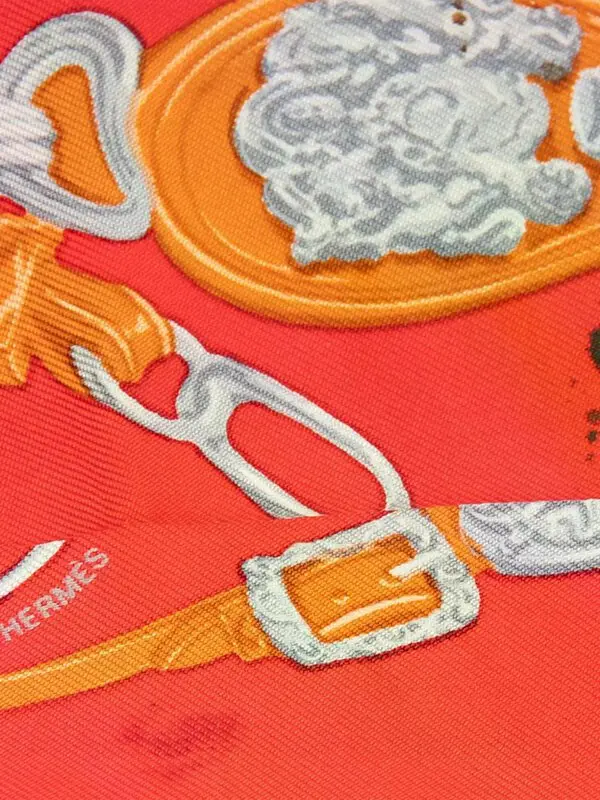 Hermès 1990-2000 Bride De Gala Silk Twilly Scarf Scarves