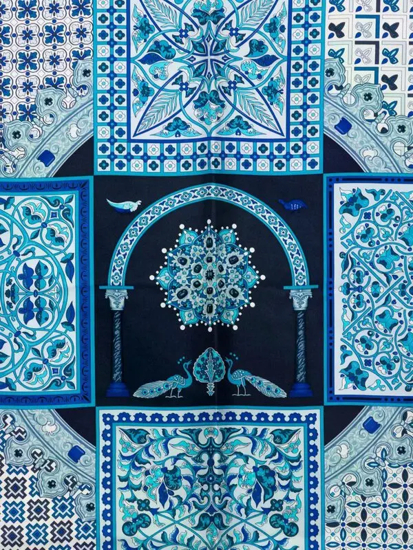 Hermès 2010-2026 Ciels Byzantins Silk Scarf Scarves - Blue
