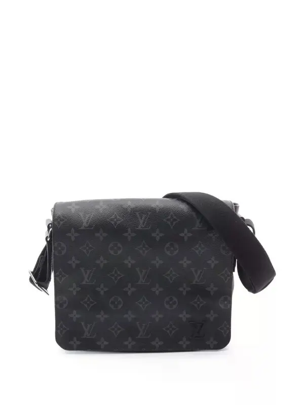 LOUIS VUITTON Monogram Eclipse District Pm Bag - Black