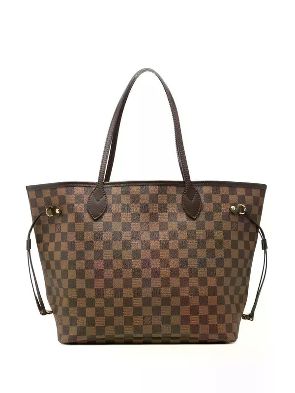 LOUIS VUITTON Damier Ebene Neverfull Mm Tote Bag