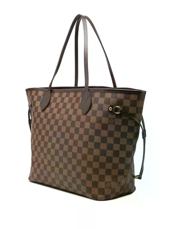 LOUIS VUITTON Damier Ebene Neverfull Mm Tote Bag