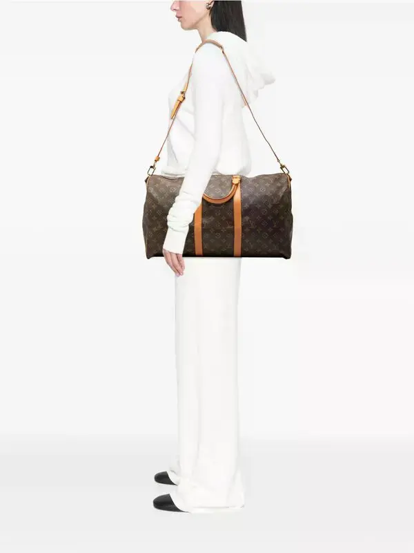 LOUIS VUITTON Keepall Bandouliere 50 Travel Bag - Brown