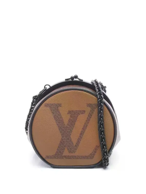 LOUIS VUITTON 2020 Monogram Reverse Giant Boursicot Bc Chain Crossbody Bag - Brown