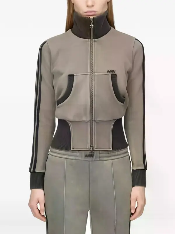 Adidas X Avavav Cropped Track Jacket - Grey