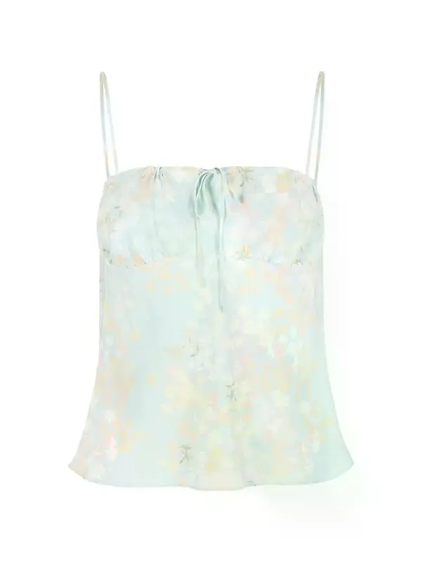 Bernadette Riri Floral Print Camisole Blouse - Green