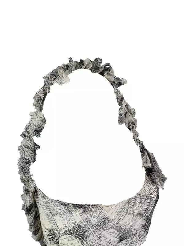 Dries Van Noten Sleeveless V-neck Dress With Ruffled Straps