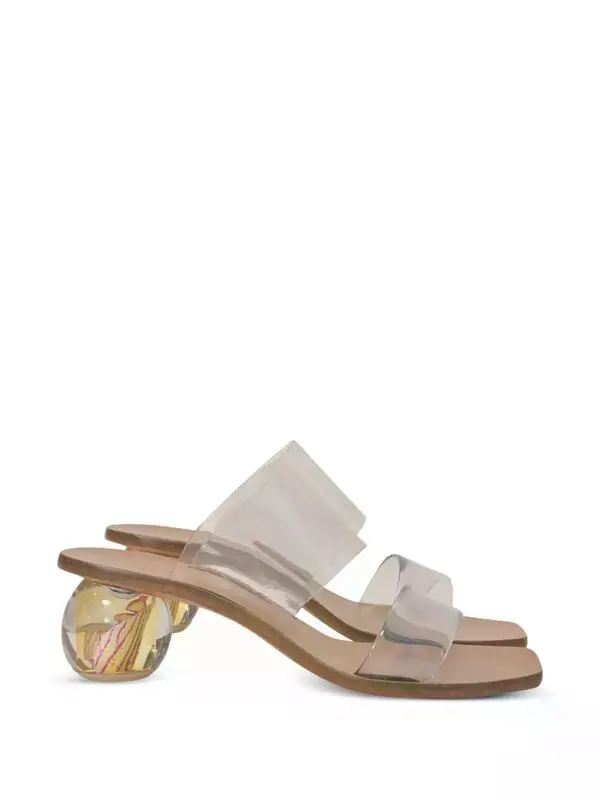 Cult Gaia Jila Floral Sandals - White