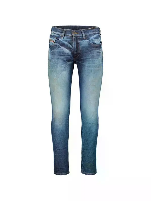 DIESEL® Slim Fit Whiskering Effect Jeans - Blue