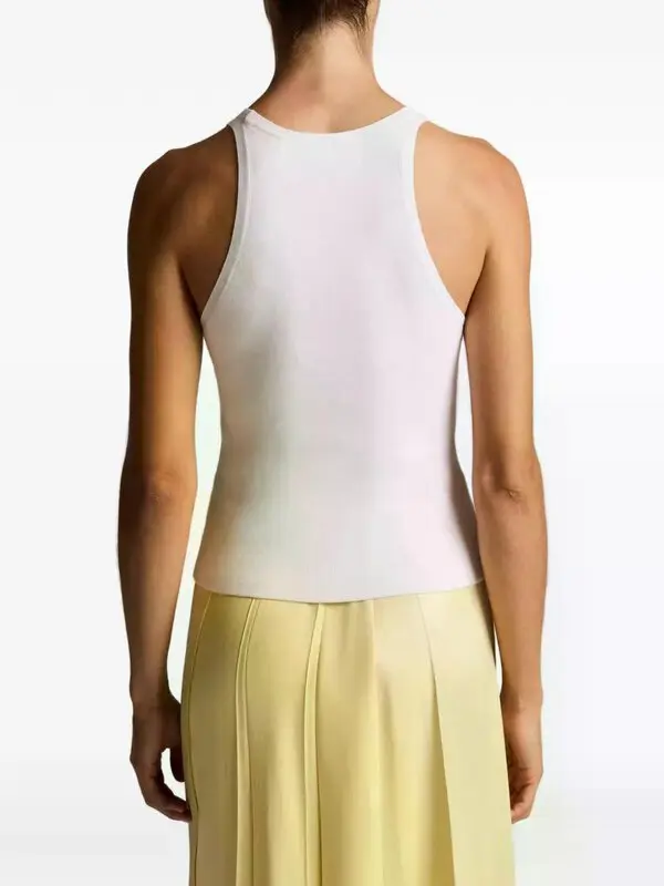 Vince Milano-stitch Scoop-neck Tank Top - White