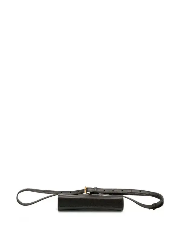 Saint Laurent Grain De Poudre Leather Belt Bag - Black