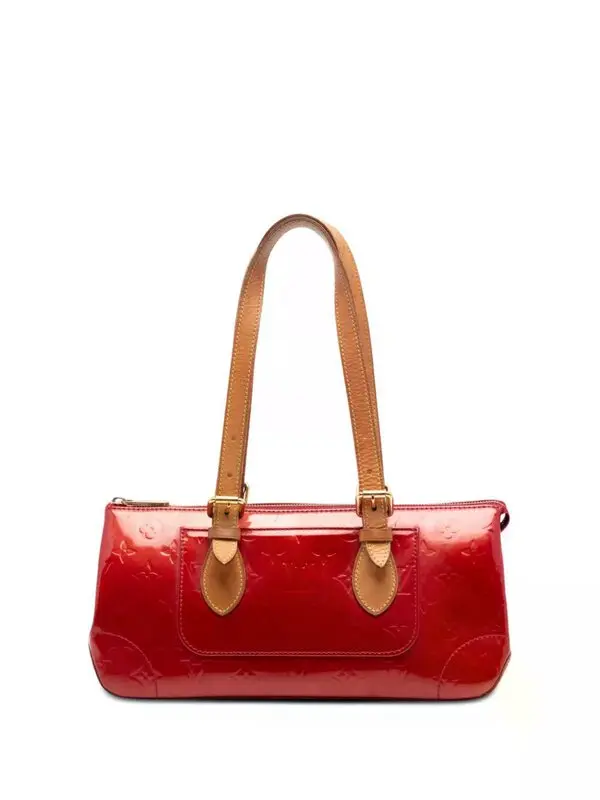 LOUIS VUITTON Monogram Vernis Rosewood Avenue Shoulder Bag - Red