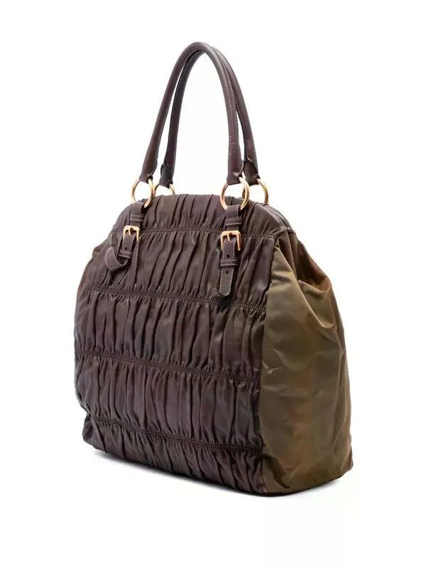 Prada Nappa Gaufre And Tessuto Tote Bag