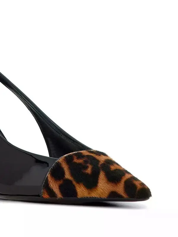 Roberto Cavalli Leopard-print Patent Finish Pumps