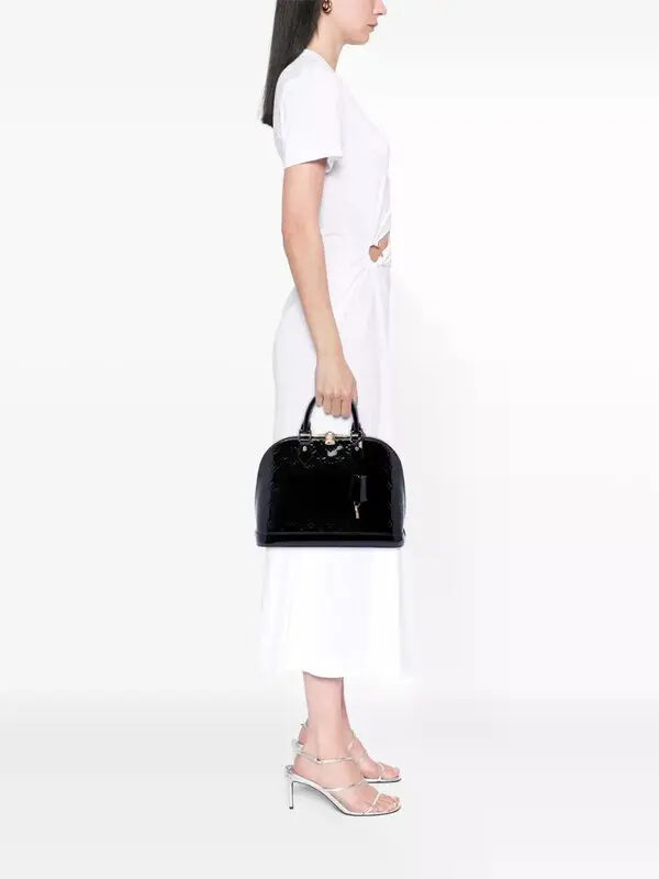 LOUIS VUITTON Monogram Vernis Alma Pm Satchel