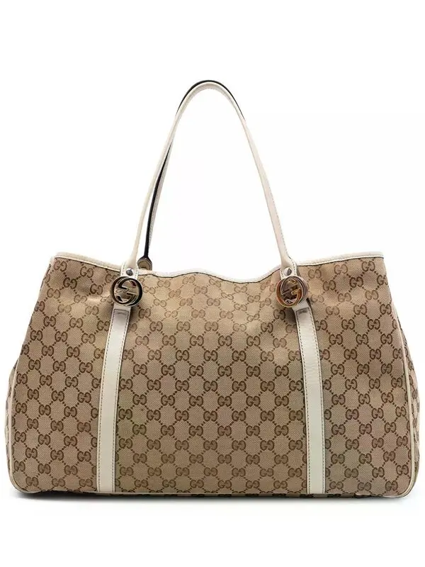 Gucci Large Gg Canvas Twins Tote Bag
