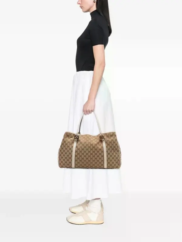 Gucci Large Gg Canvas Twins Tote Bag