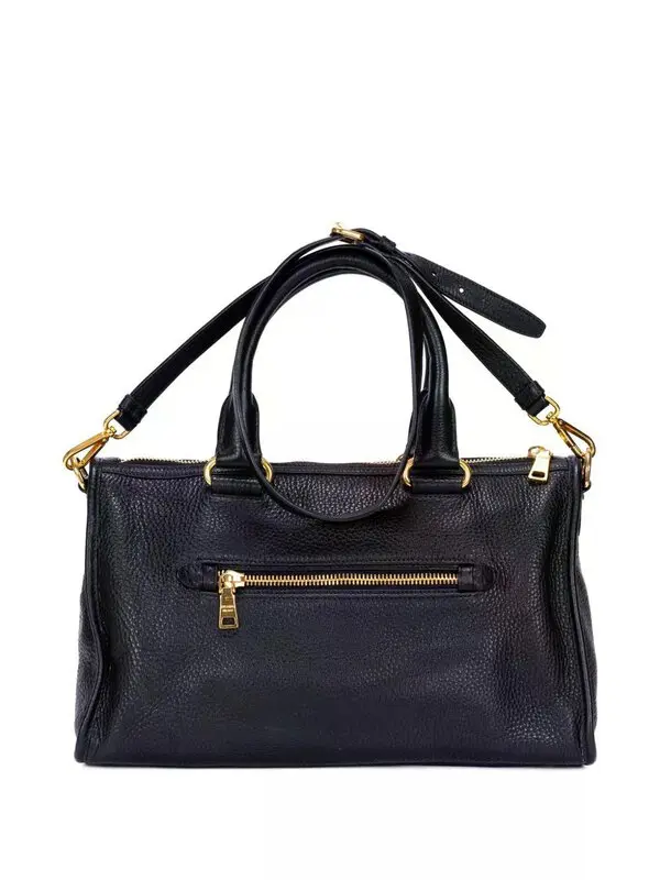 Prada Grained Leather Tote Bag