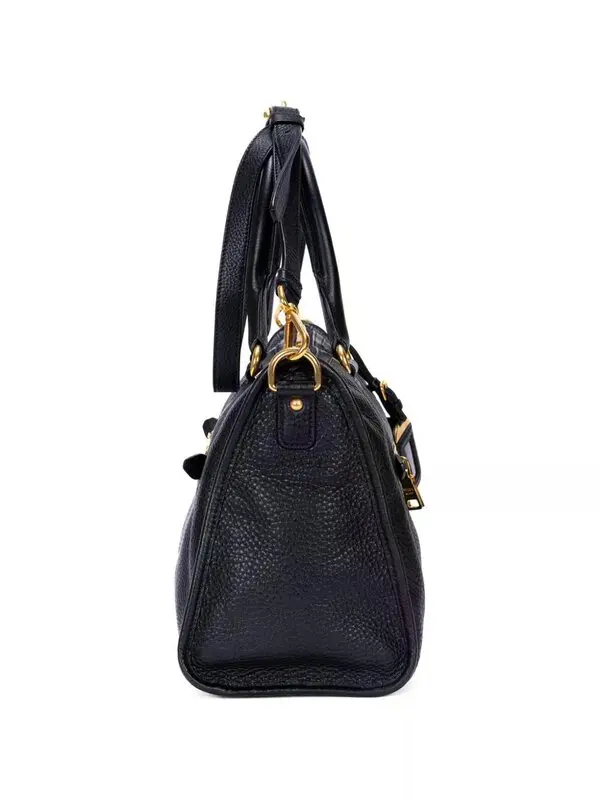 Prada Grained Leather Tote Bag