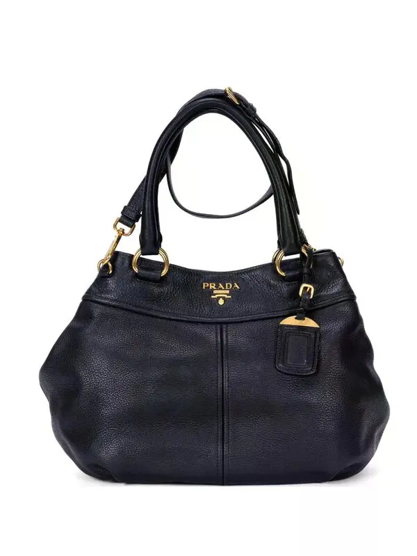 Prada Logo-plaque Tote Bag