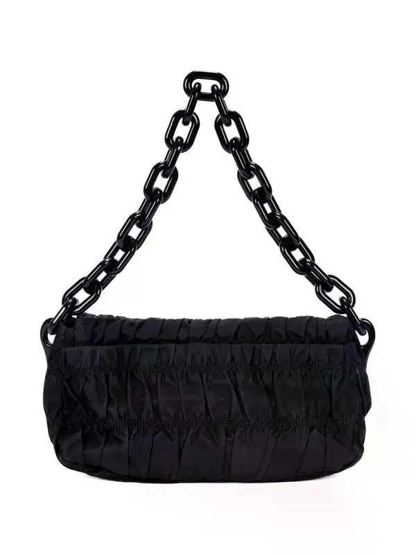 Prada Tessuto Gaufre Chain Shoulder Bag