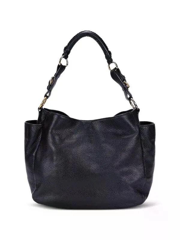 Prada Grained Leather Side Pocket Shoulder Bag