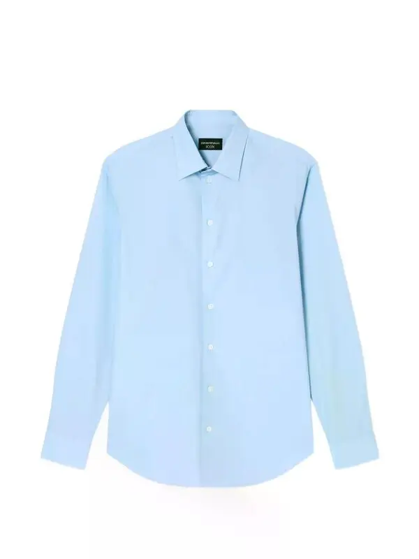 Emporio Armani Icon Classic-collar Shirt - Blue