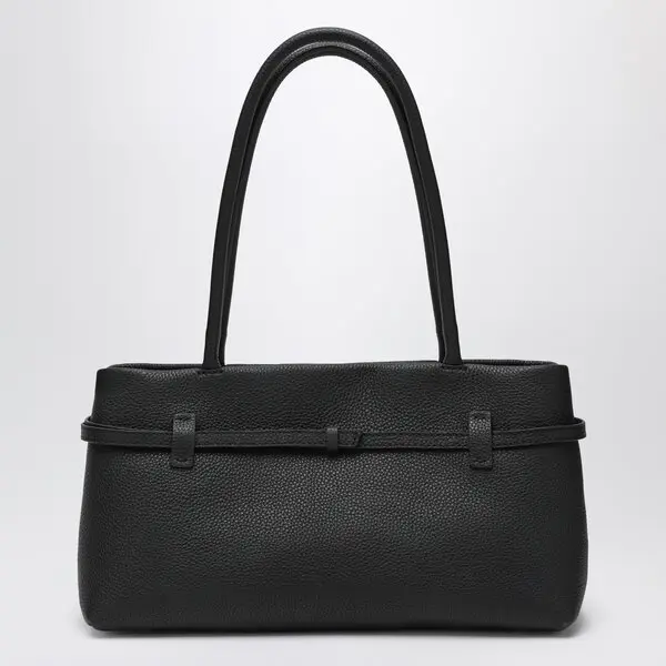 Manu Atelier Buckled Shoulder Tote Bag - Black
