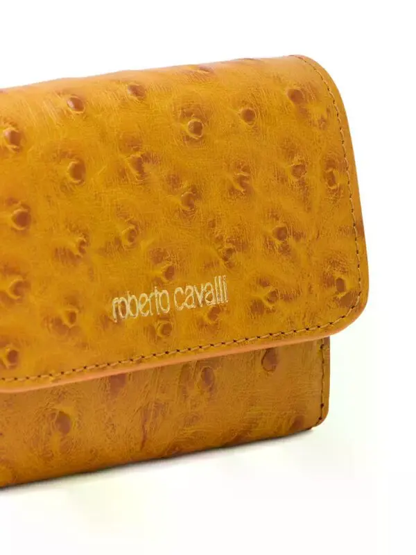Roberto Cavalli Ostrich-effect Card Holder