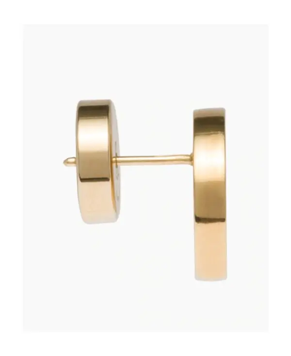 Miu Miu Enameled Metal Logo Stud Earrings