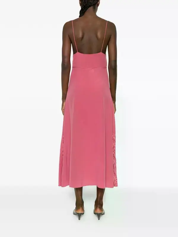Chloé Lace Detail Midi Dress