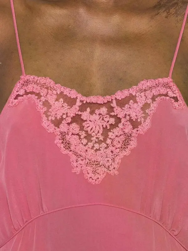 Chloé Lace Detail Midi Dress