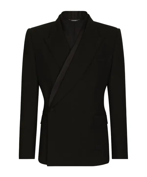 Dolce & Gabbana Dolce Gabbana Double-breasted Sicilia-fit Jacket - Black