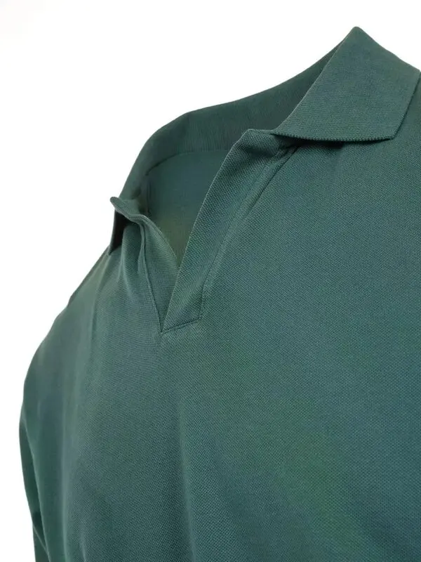 MC2 SAINT BARTH Piqué-weave V-neck Polo Shirt