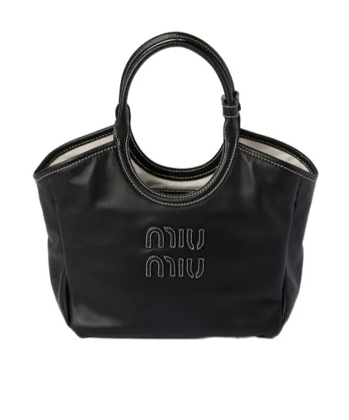 Miu Miu Ivy Leather Bag - Black