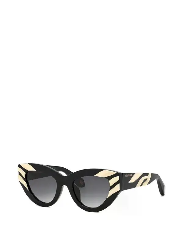 Roberto Cavalli Cat-eye Sunglasses With Tiger Motif