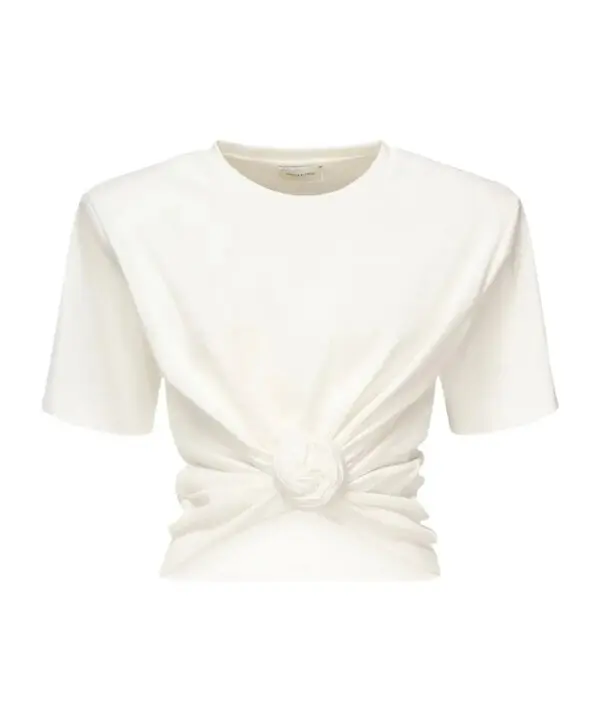 Magda Butrym T-shirt With Pleated Details