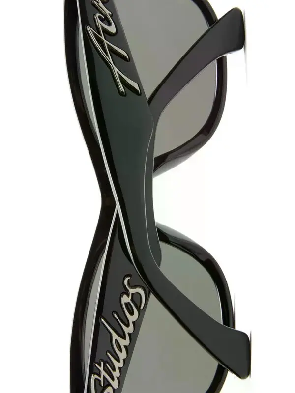 Acne Studios Logo Detail Square Frame Sunglasses