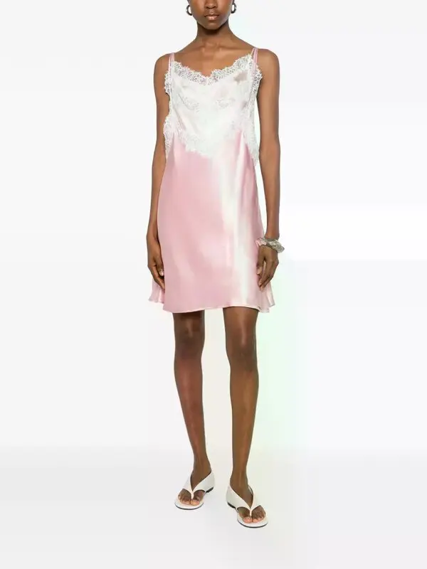 Viktor & Rolf Layered Lace-trim Mini Dress