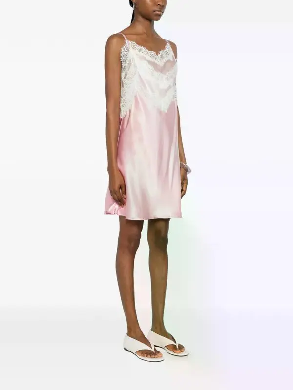 Viktor & Rolf Layered Lace-trim Mini Dress