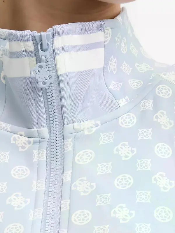 Guess Light Patterned Zip-up Sweatshirt