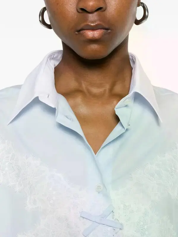 Viktor & Rolf Lace-trimmed Bow Detail Shirt