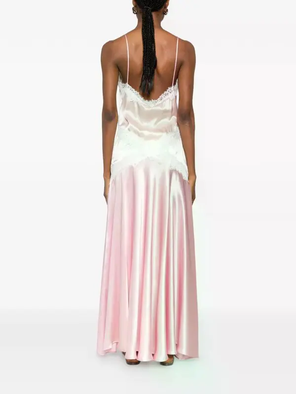 Viktor & Rolf Silk Lace-trimmed Dress