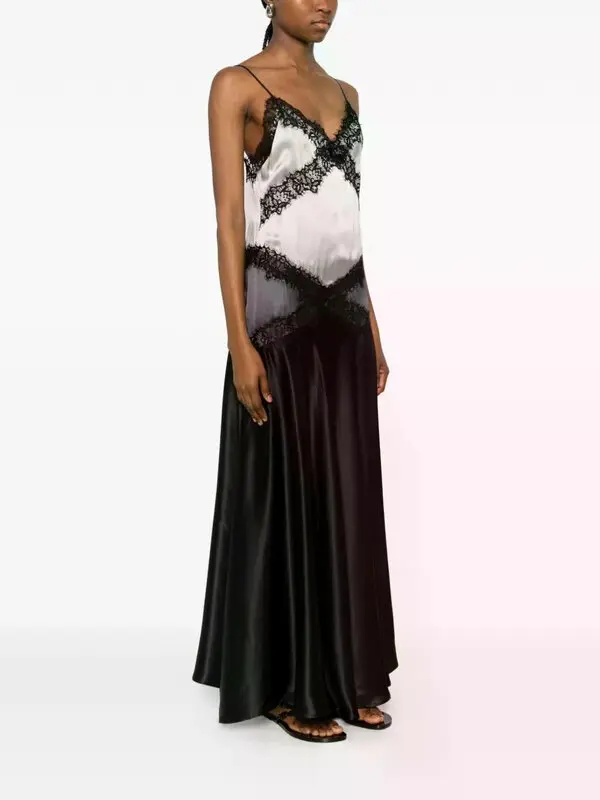Viktor & Rolf Silk Cami Dress With Lace Trim